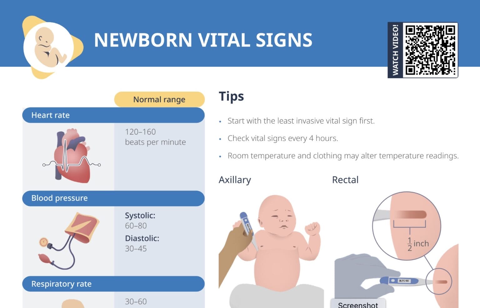 Newborn Vital Signs [+ Free Cheat Sheet] | Lecturio Nursing