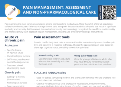 Pain: Nursing Diagnosis/Scales + Free Cheat Sheet | Lecturio
