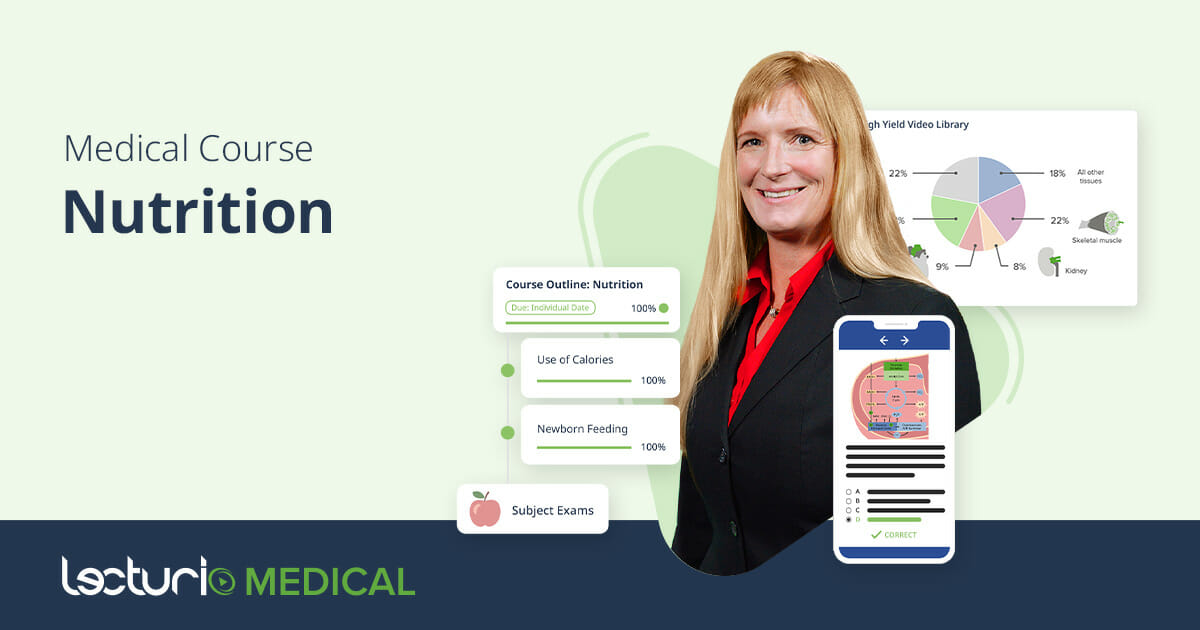 Nutrition Course [Online class + Videos, Qbank] | Lecturio